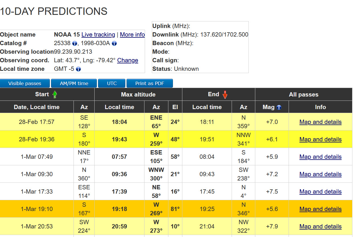 RTL-SDR for NOAA15/18/19 Satellite Weather on SDRangel ...